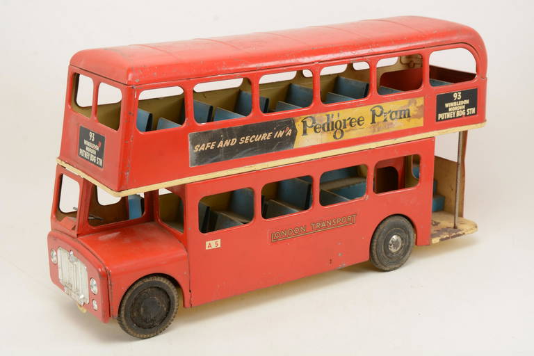 Triang Toys Double Decker London Transport Bus, Mid