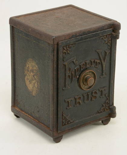 Fidelity Trust cast iron tabletop safe. Wooden drawer - Mar 27, 2021 ...