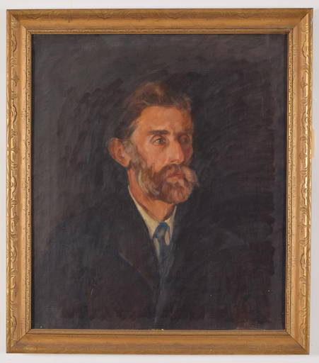 Portrait Of Herbert Nagler, Brother Of Fred Nagler. Oil