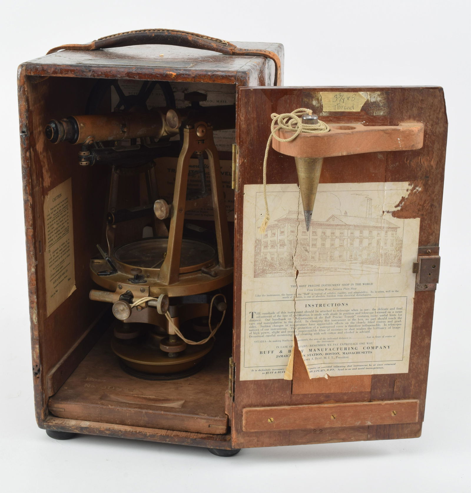 Buff & Buff Boston Brass Surveyor's Transit Instrument