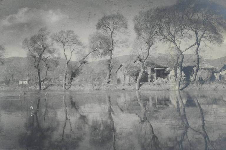 Chin San Long. China. Original landscape photograph depicting a house ...