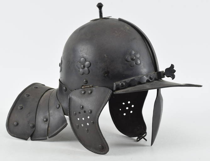 17th Century Cromwellian Style Kettle Lobster Pot Helmet With Liner ...
