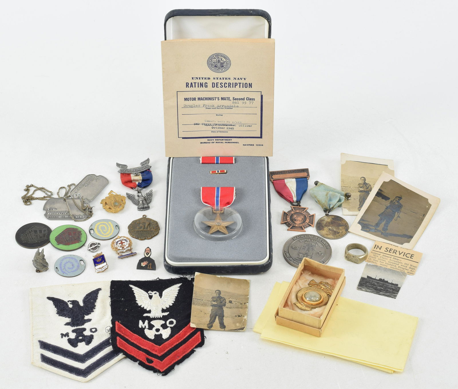 Soldier Box With Wwii Era Military & Personal Items. The Russian Made ...