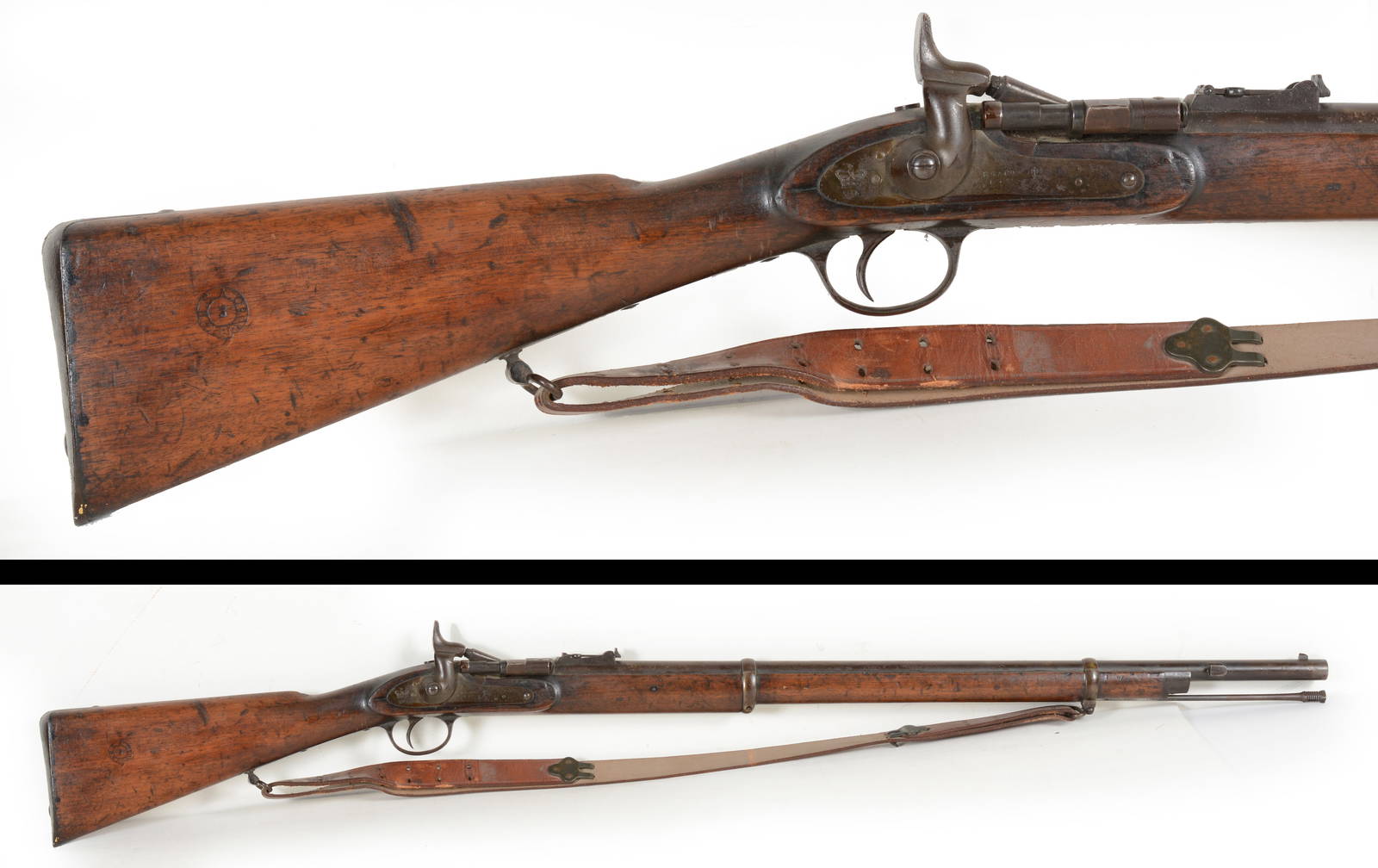 B.s.a. Co. British Enfield Rifle Dated 1865 With Snyder Conversion ...