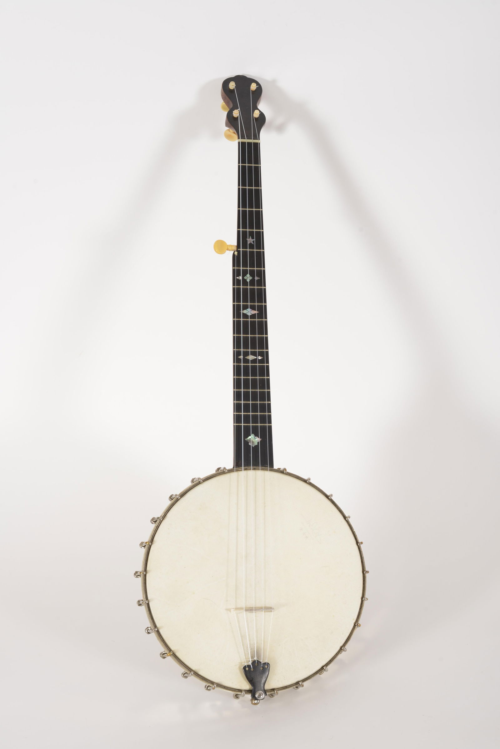 George C. Dobson "victor" Banjo. Standard Shell Inlay, Ivoroid Friction ...