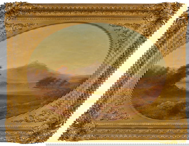 Benjamin Champney. 1856. Large Mount Chocorua Valley And Lake Landscape ...