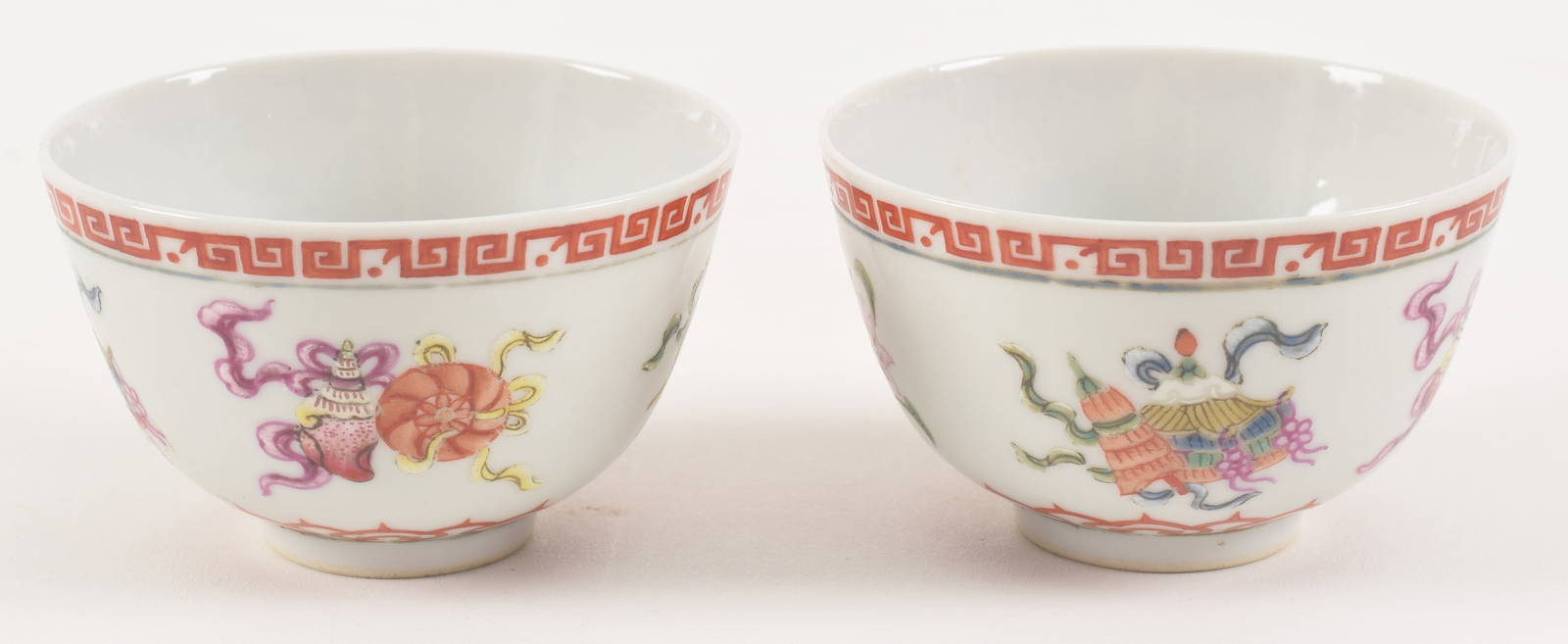 Pair Of Porcelain Cups. China. Yung Cheng Mark And Possibly Of The ...