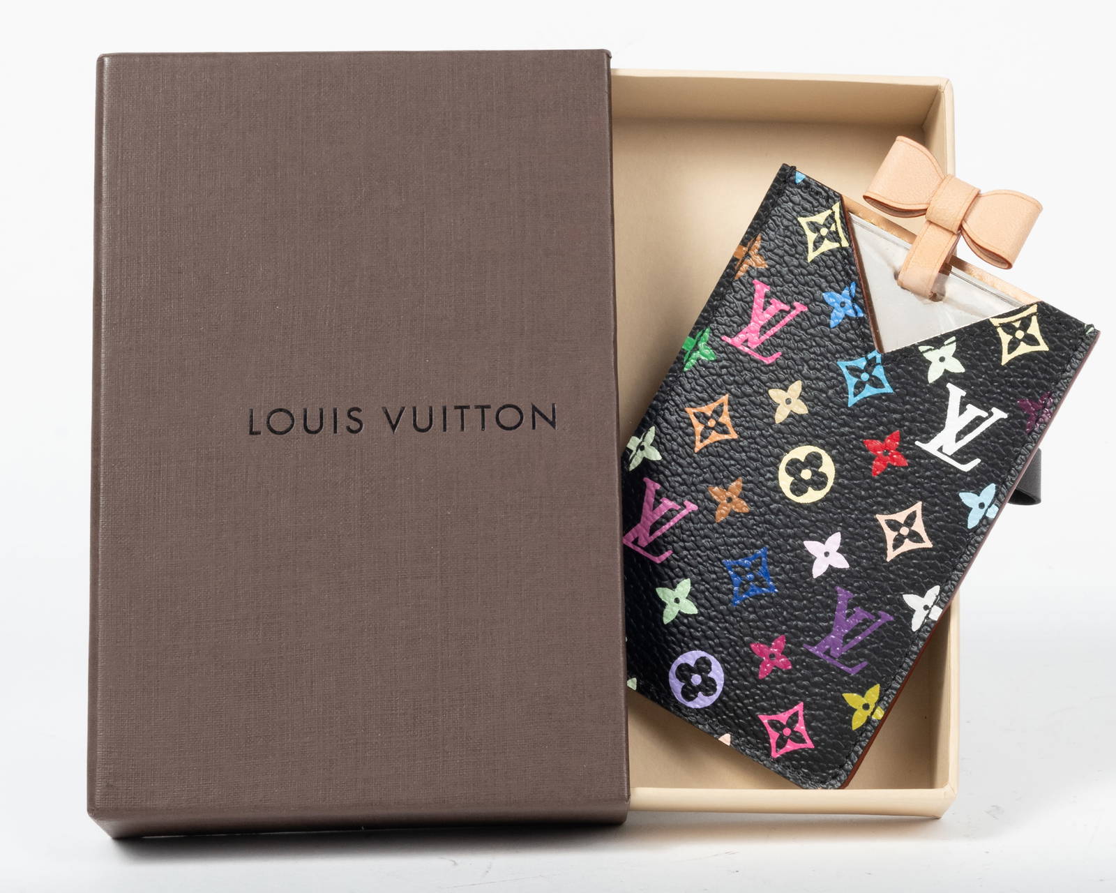 Two Louis Vuitton Multicolor Monogram Cased Mirrors. Both With Original ...