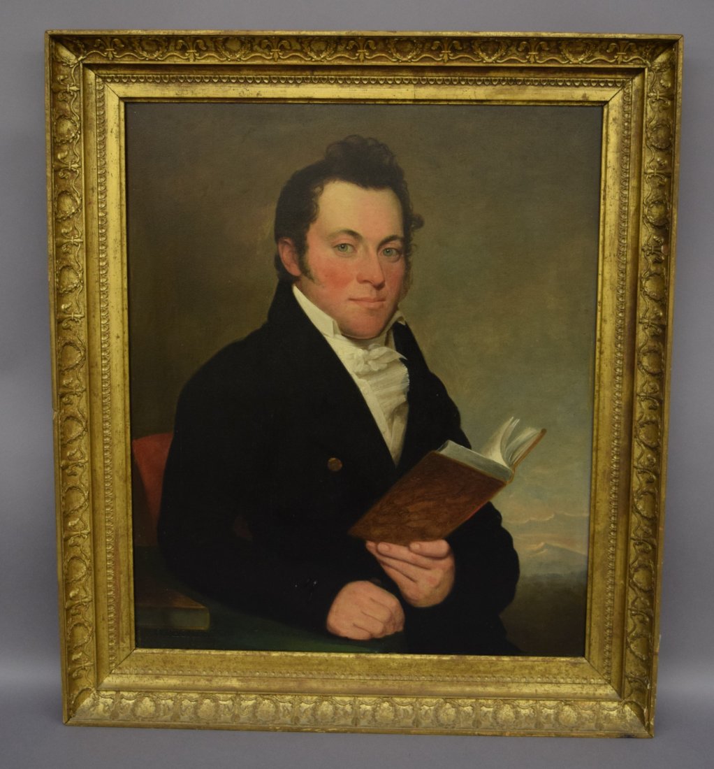 Cephas Thompson. Portrait of a Gentleman reading a