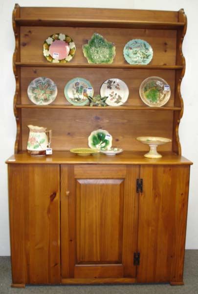 823: PRIMITIVE STYLE STEP BACK HUTCH BY CENTURY