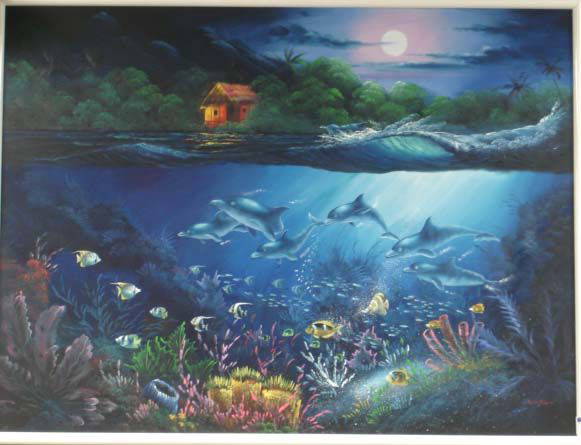 Amion,w Signed Oil On Canvas