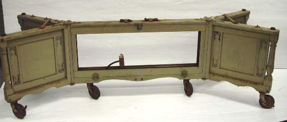 821: VICTORIAN FOLDING CASKET DOLLY - MANUFACTURED BY W