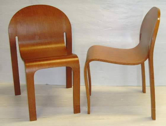 Pair Of Mid Century Modern Laminated Chairs 31 1