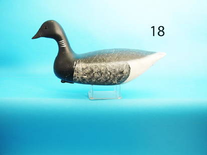 Hollow Brant Decoy From Nj With Pegged Constructi