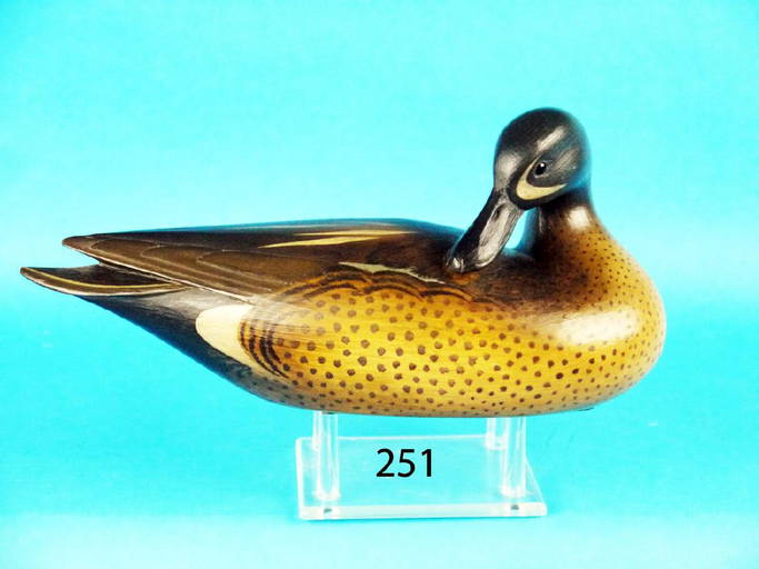 Very Fine Blue Wing Teal Drake By William Gibian,
