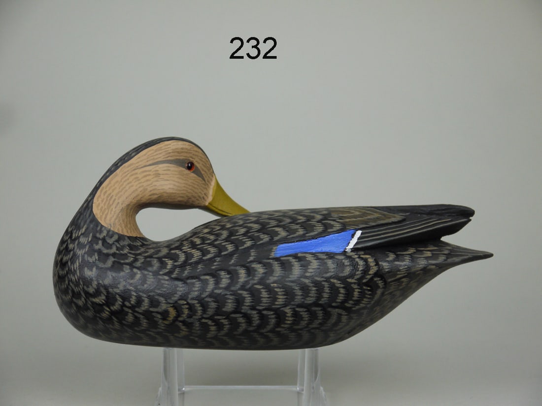 One-third Size Black Duck, H.v. Shourds Auction