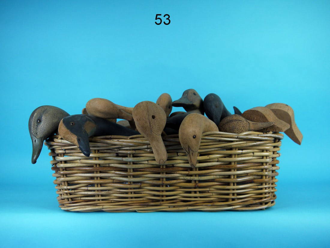 Group Of 26 Decoy Heads Auction