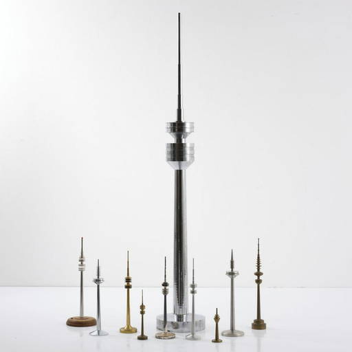 Germany, 10 German TV-tower models, 1960s-1980s (#0099) on Jun 28, 2022 ...