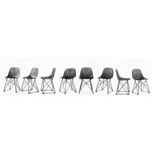 Marcel Wanders; Bertjan Pot, Eight 'carbon Chair' Chairs, 2004