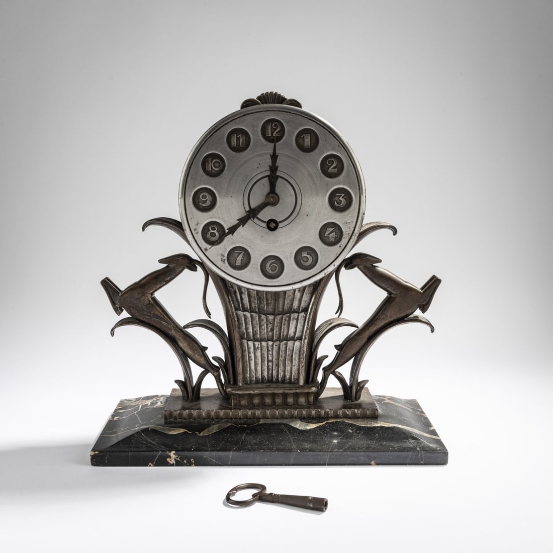 Edgar Brandt, Mantle Clock, C. 1925 Auction