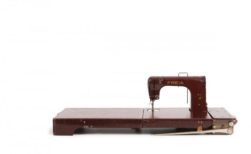 Ernst Fischer. 'freia' Sewing Machine, 1948. H. 8.3 X