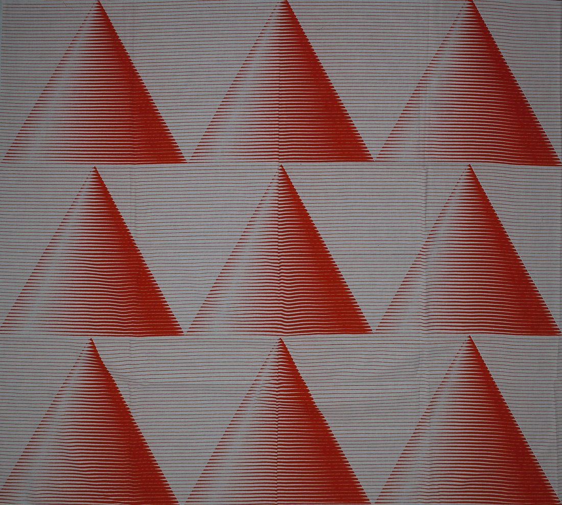 Verner Panton. Two Fabric Swatches, 'pyramide' And