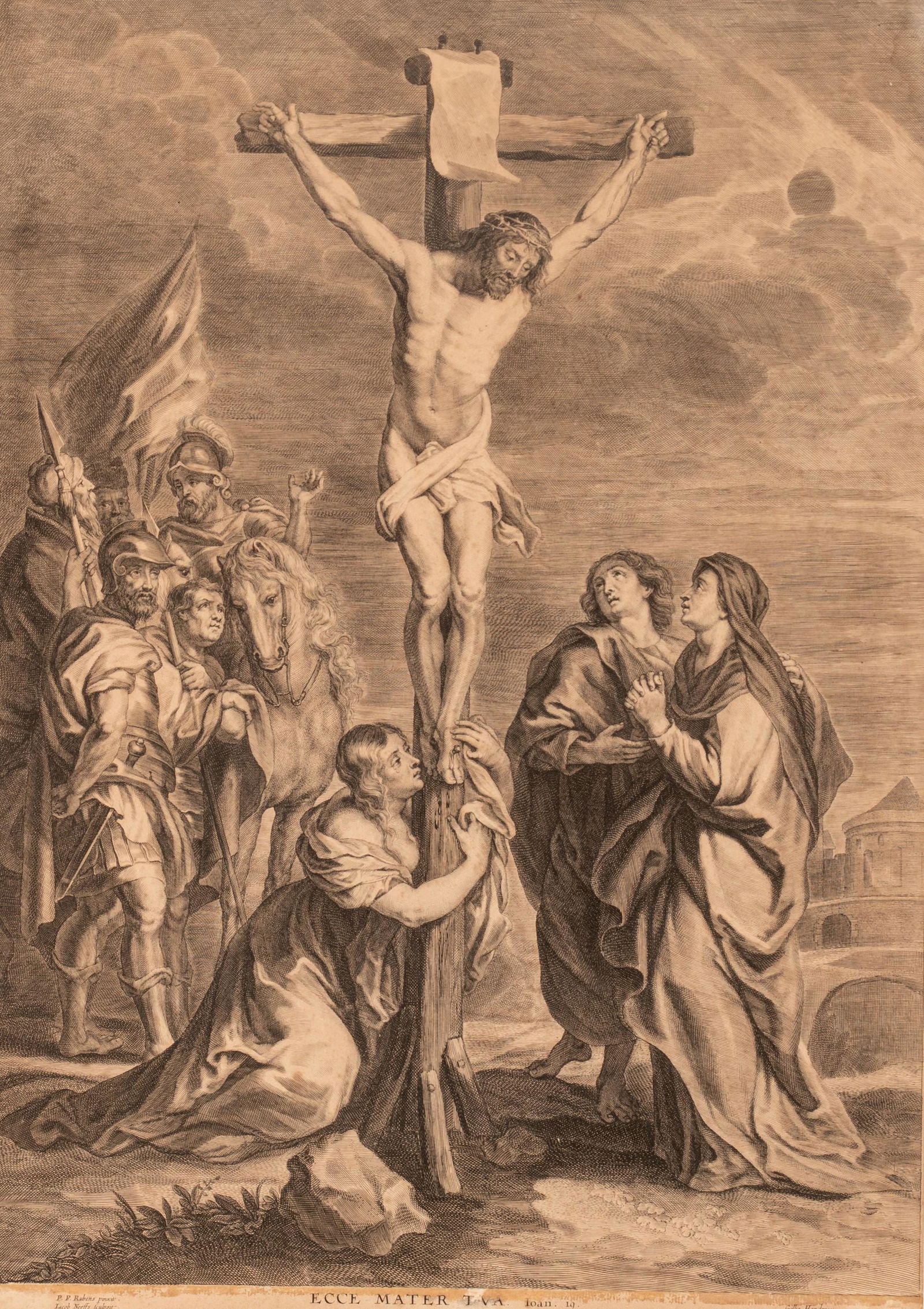 (bidding Only On Carlobonte.be) Jacob Neeffs After Rubens, Golgotha ...