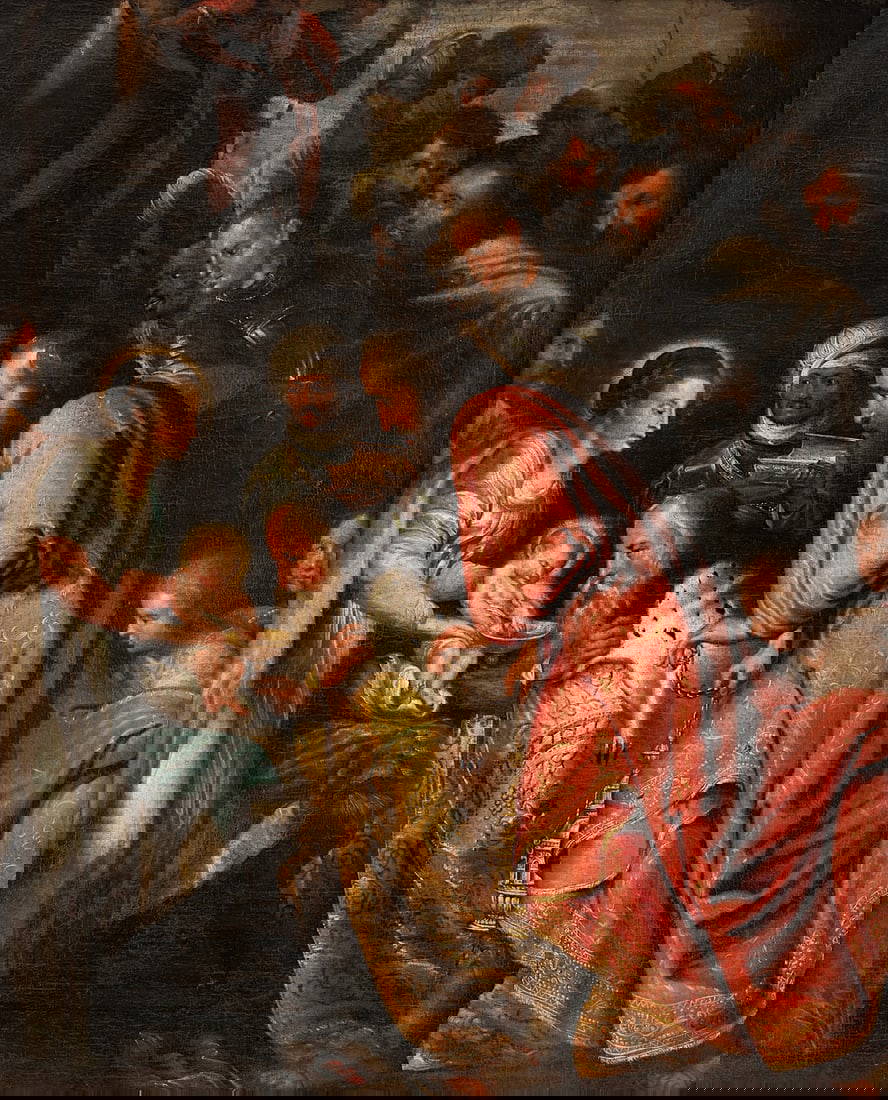 The Adoration Of The Magi, 17thc, Oil On Canvas, 102 X 129 Cm Auction