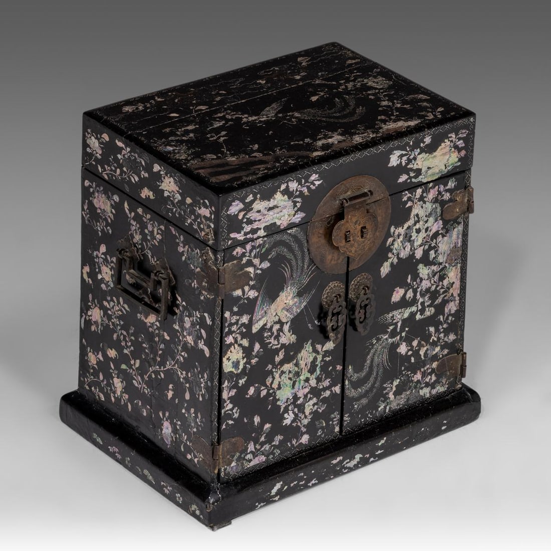 A Chinese Lac Burgaute Travelling Writing Box Or Table Cabinet, 17thc ...