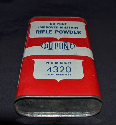 1920's Dupont Improved Military Rifle Powder Tin 4320