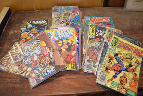 Lot Of Comic Books Incl Thor, Spider Man, Superboy, X Men, Dazzler ...