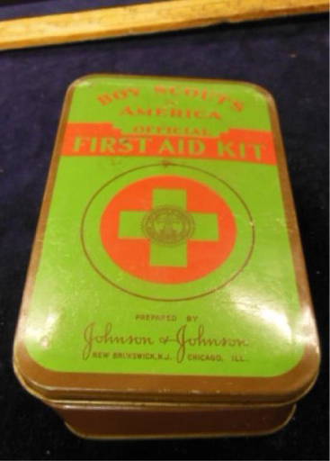Vintage Boy Scout Tin First Aid Box
