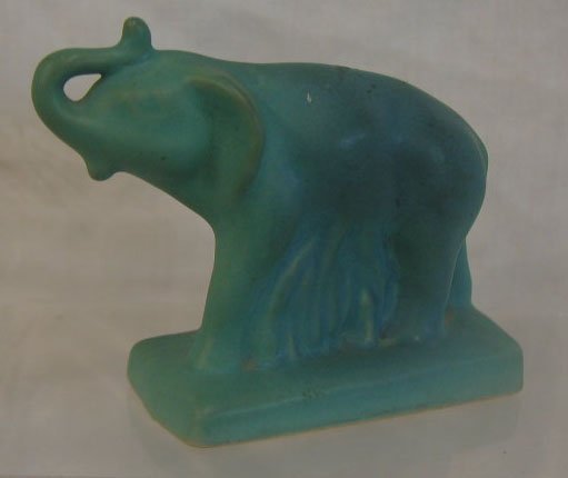2138: Van Briggle Elephant Paperweight