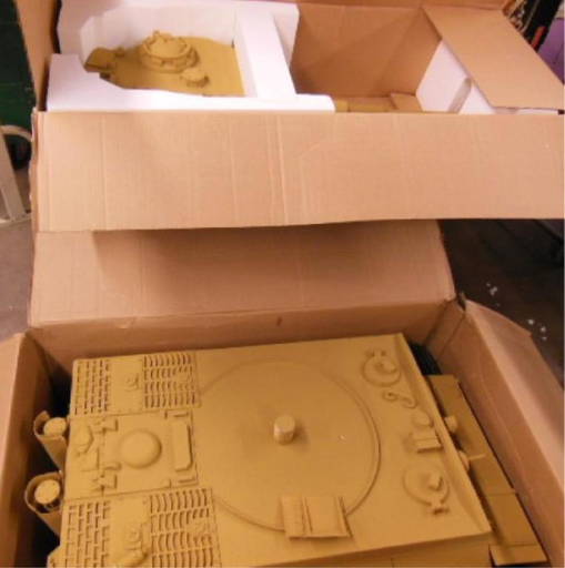 Large Scale Styrofoam Tank Model