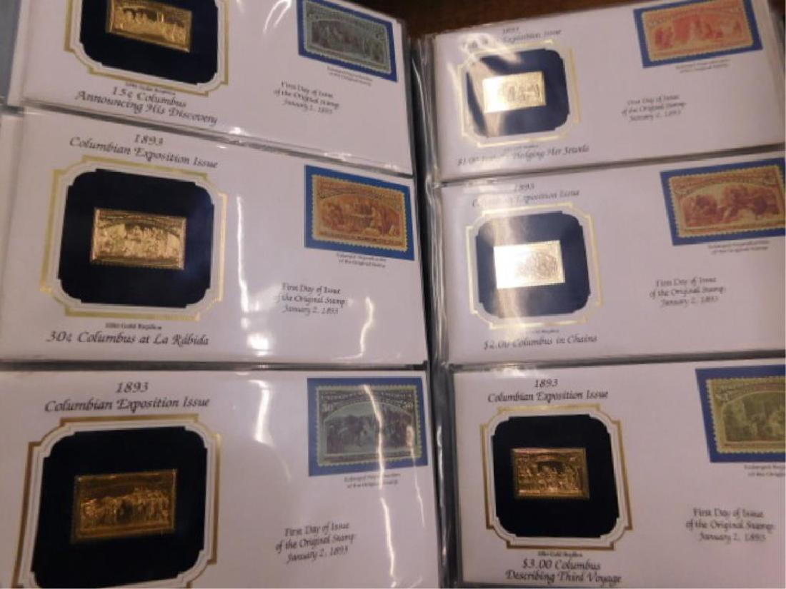 Golden Replicas Of Us Stamps 22kt Gold Surface