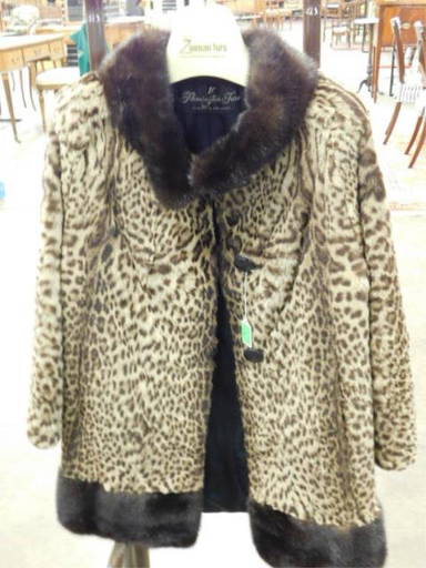 Vintage Leopard & Mink Jacket