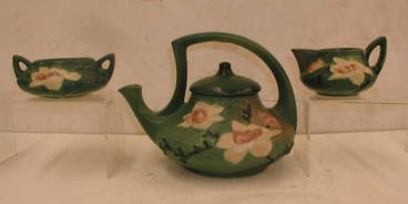 A Roseville Pottery 'Blue Magnolia' Tea Set - Sep 26, 2015 | Rag & Bone ...