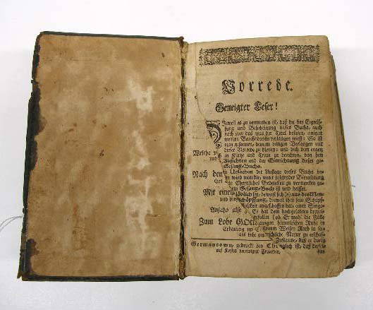 C. 1772 Christoph Saur Hymn Book