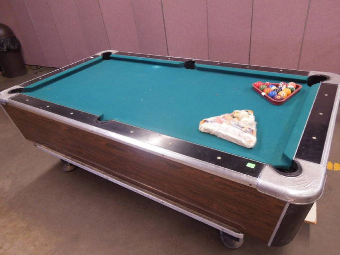 Vintage Coin Operated Pool Table