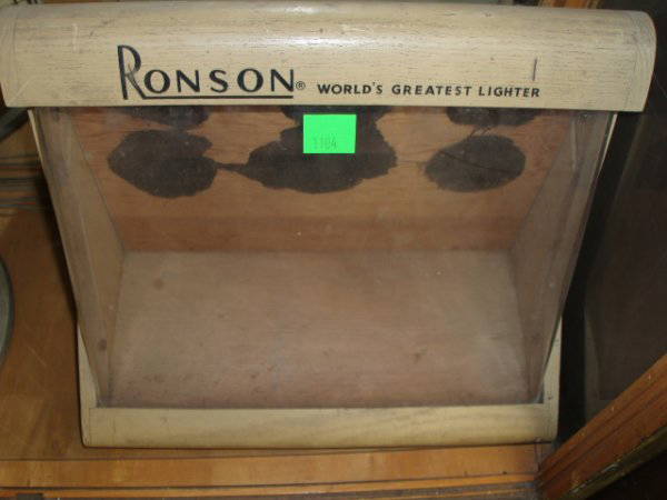 1940's 50's Ronson Lighter Display Case