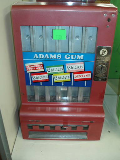 Mills Automatic Adams Gum Vending Machine