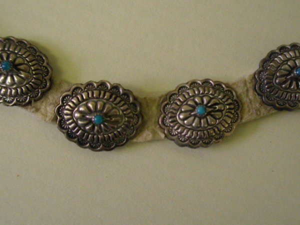 Navajo Concha Hat Band