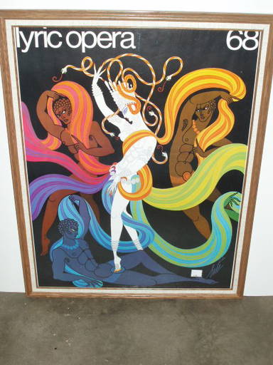 1968 Erte Lyric Opera Poster