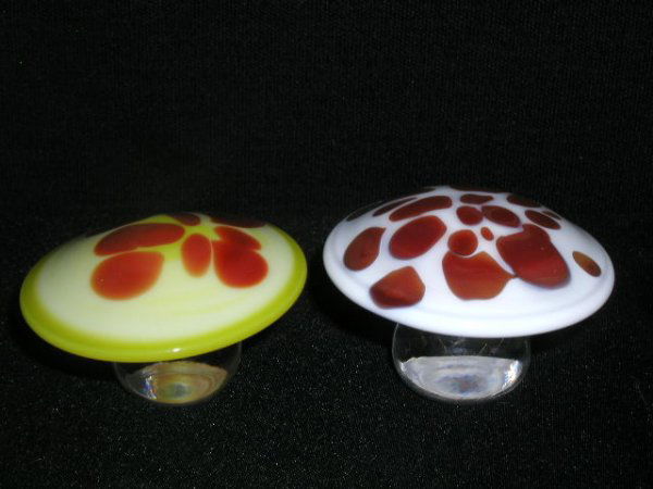 Orrefors Mushroom Paperweights