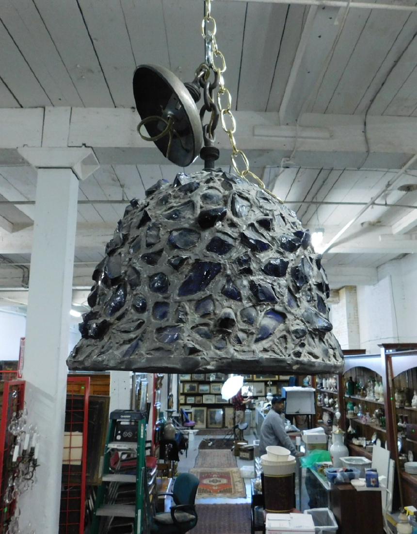 Leaded Glass Hanging Dome