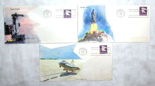 Sol Gram Hand Painted Space Shuttle Covers