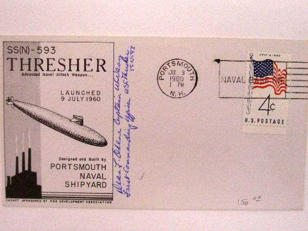 Dean L Axene Signed Ss Thresher Cover