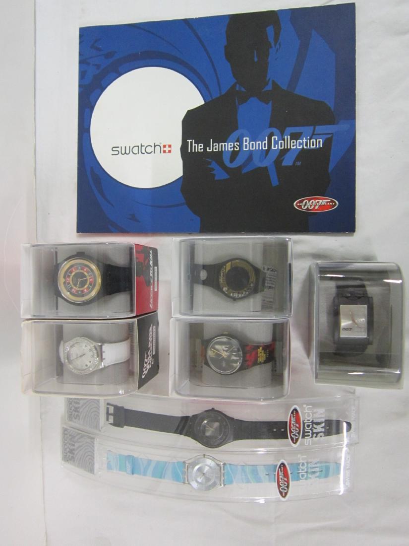 7 Swatch Watches 007 In Original Cases