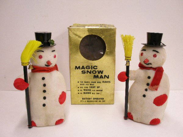1950's Battery Operated Magic Snowman