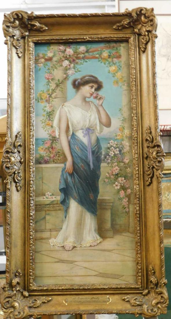 Oliver Stockman Painting of Lady o/c - Sep 08, 2019 | B.S. Slosberg ...